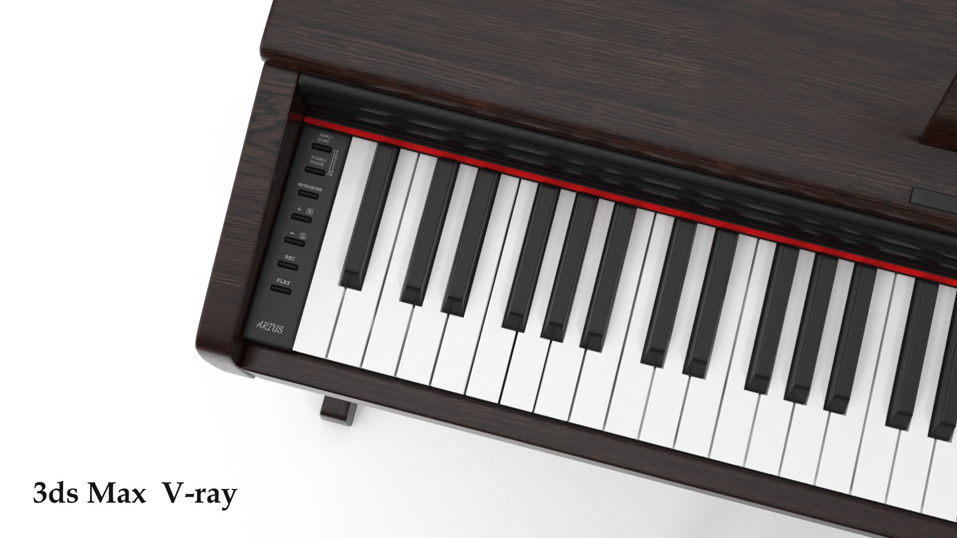 3D Model Digital Piano Yamaha YDP-145R - TurboSquid 2276506