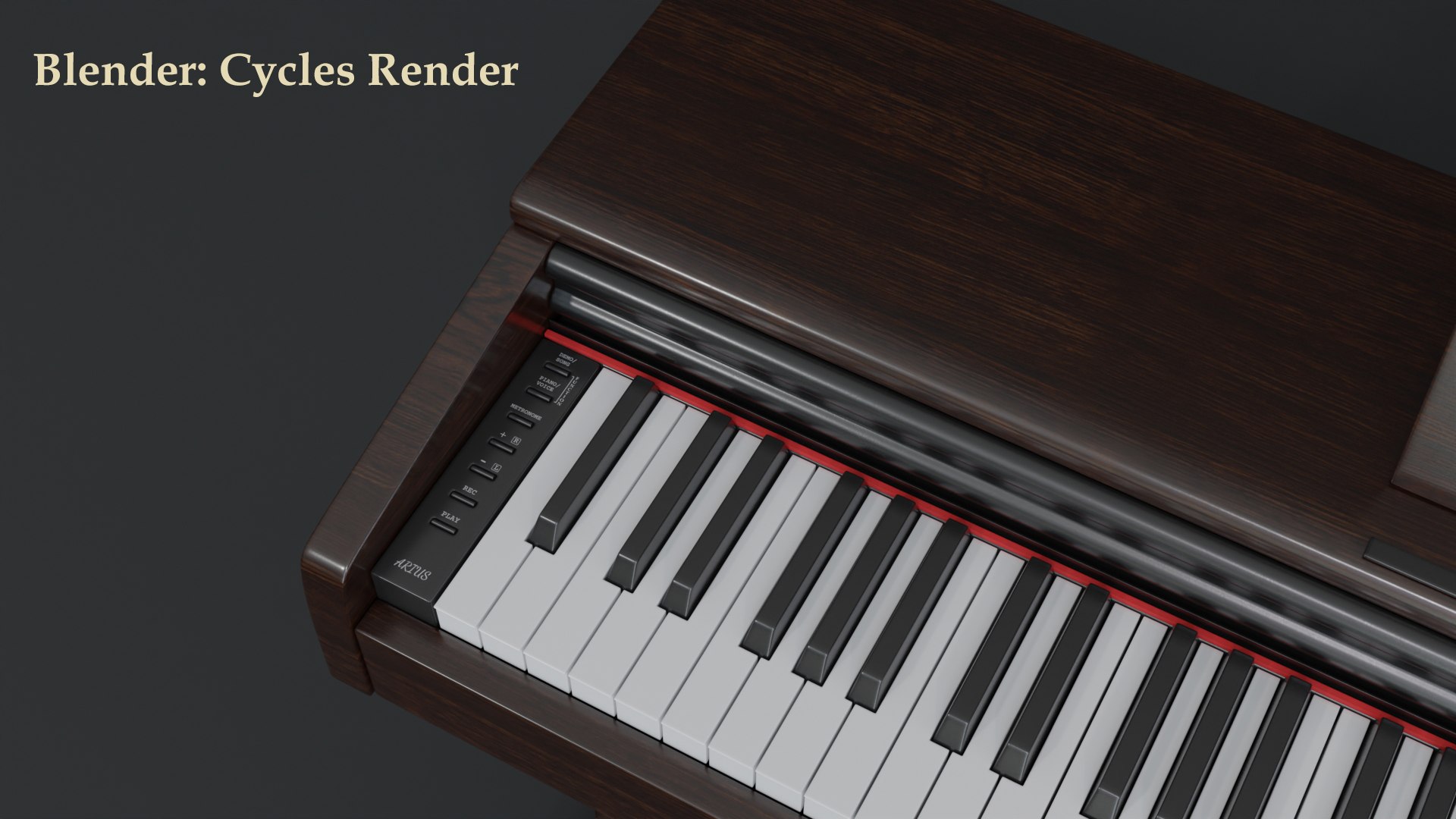 3D Model Digital Piano Yamaha YDP-145R - TurboSquid 2276506