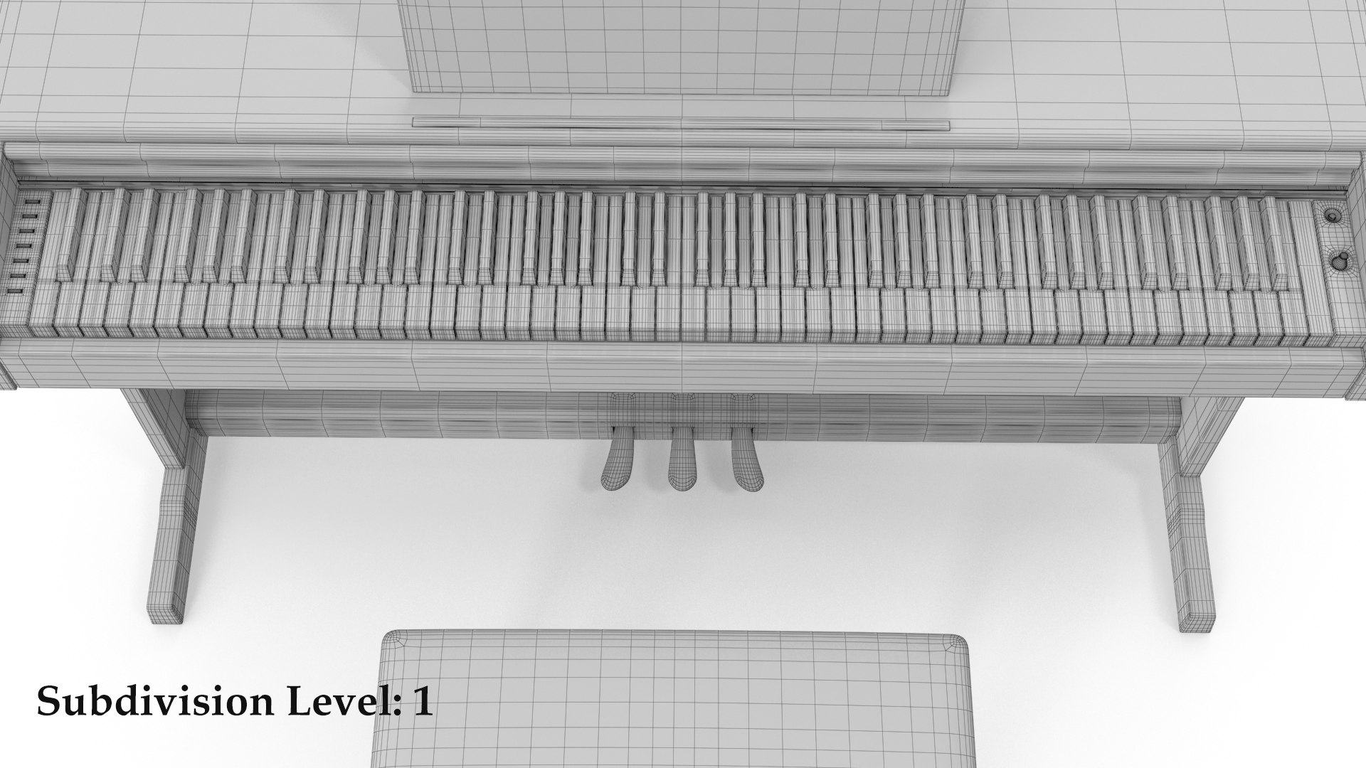 3D Model Digital Piano Yamaha YDP-145R - TurboSquid 2276506