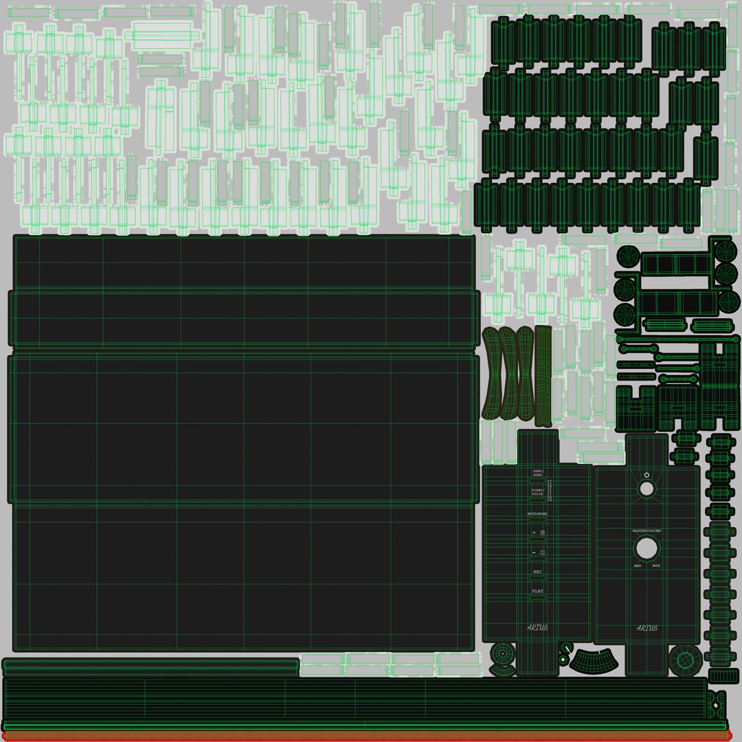 3D Model Digital Piano Yamaha YDP-145R - TurboSquid 2276506