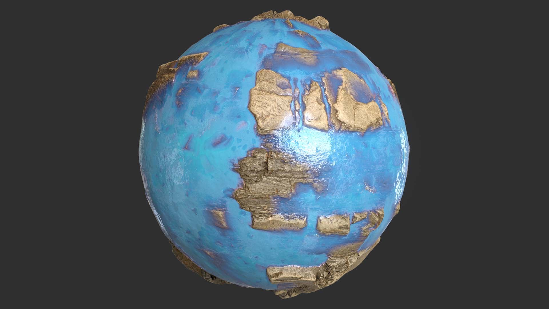 3D Blue Sea Rocks Pbr 4k Texture Model - TurboSquid 2207407