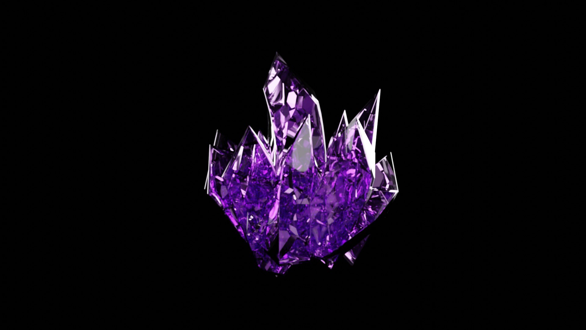 Purple Crystal 3D Model - TurboSquid 2002248