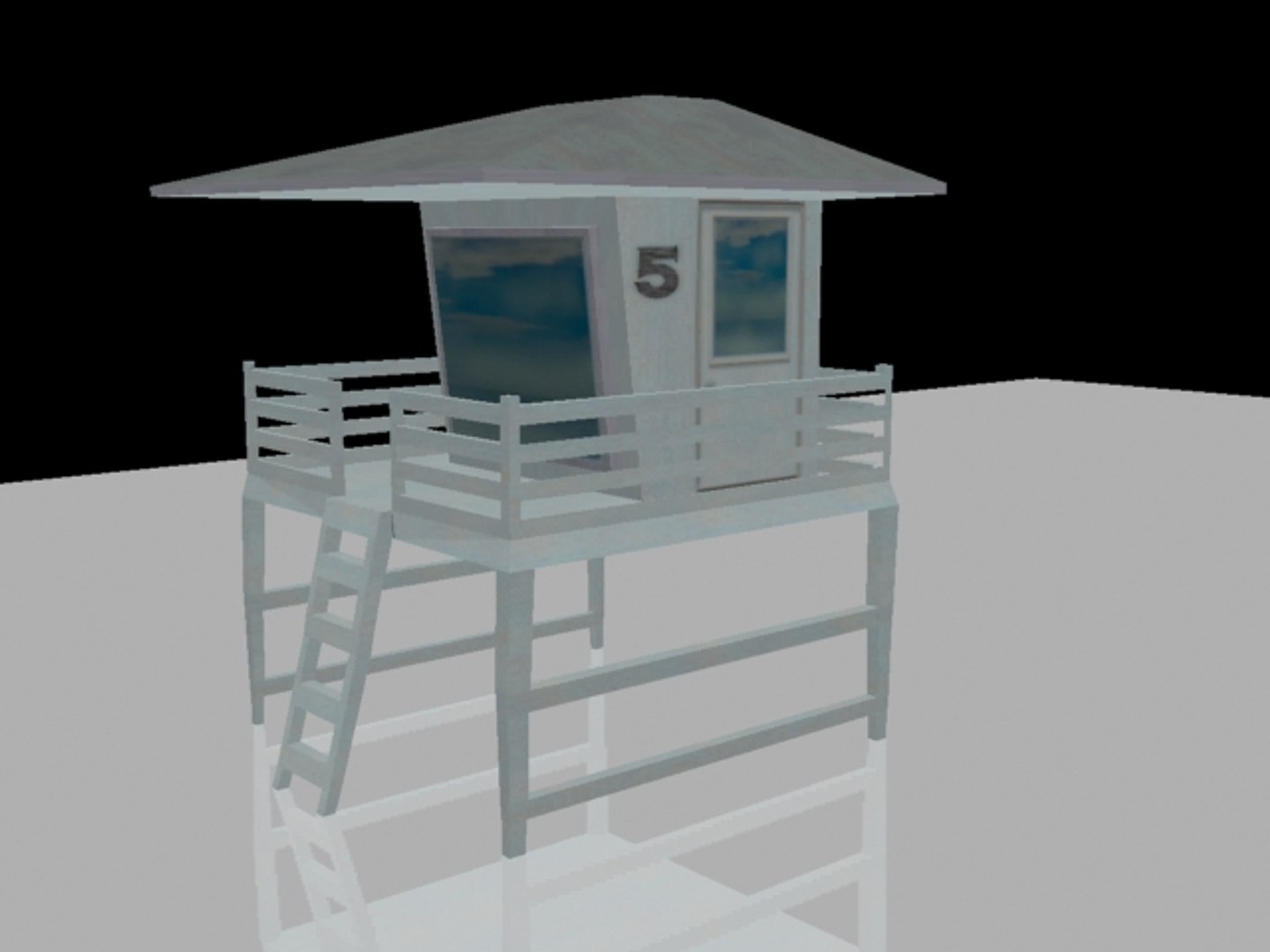 Lifeguard Tower 3d Model