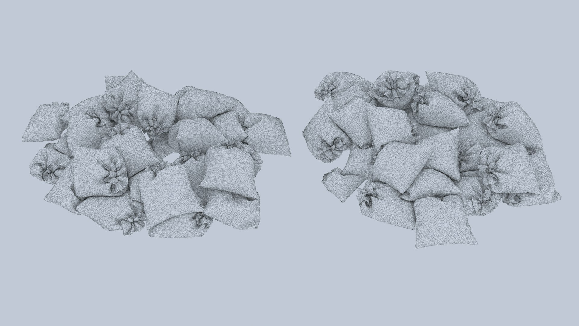 3D Garbage Bags Pile Around Streetlight Model - TurboSquid 1965310