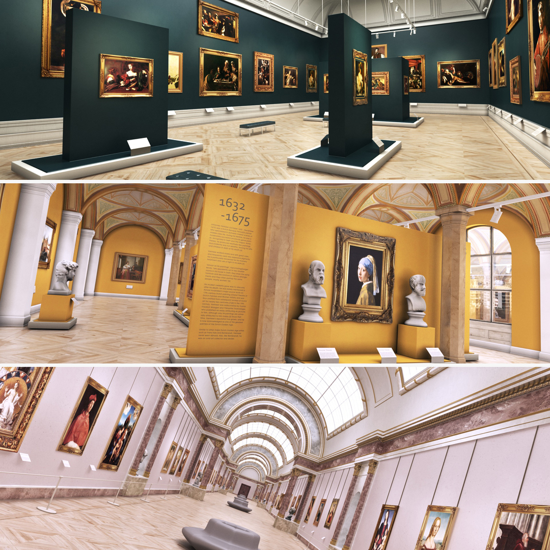 3D model Classical Art Gallery Collection - TurboSquid 1813186