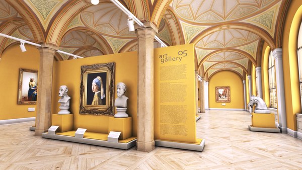 3D model Classical Art Gallery Collection - TurboSquid 1813186