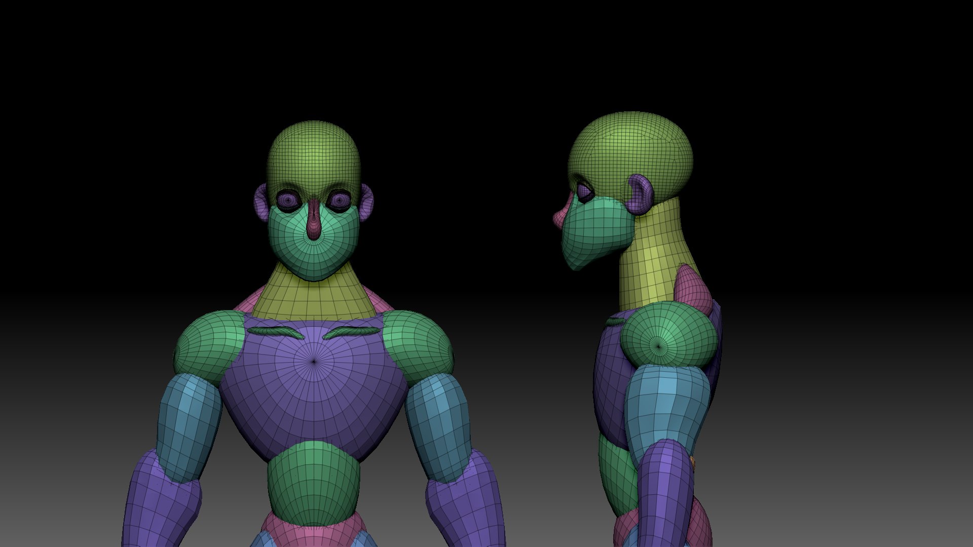 3D Base Mesh Man And Woman Model - TurboSquid 1730515