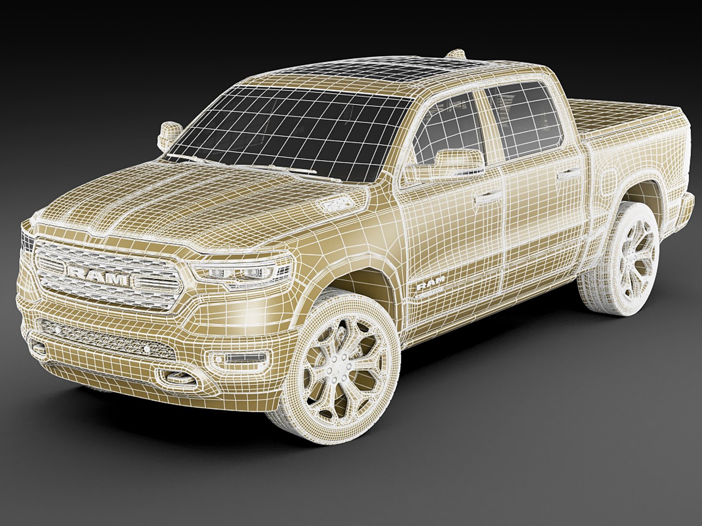 Ram 1500 limited 3D model - TurboSquid 1271787