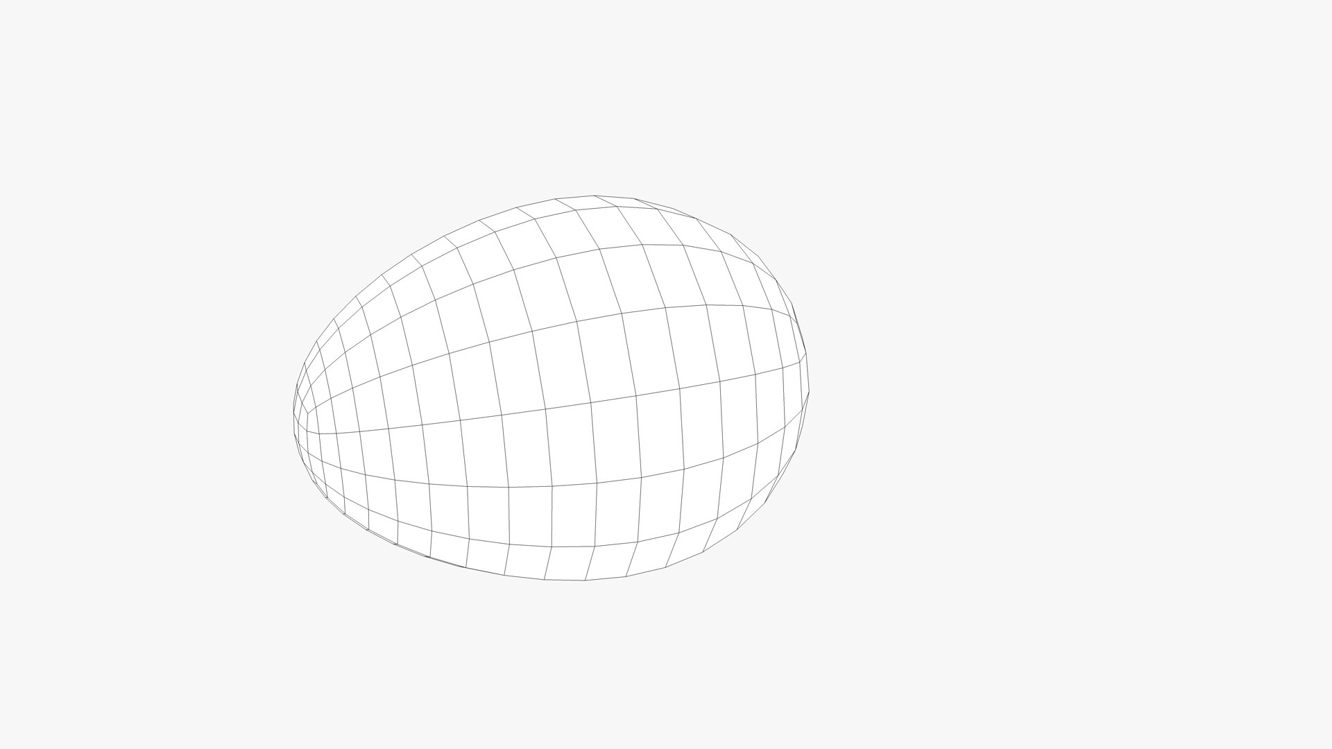3d Realistic White Egg Model