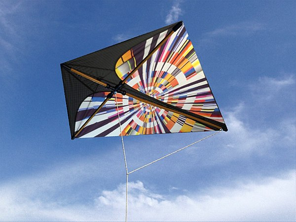 kite rigged 3d model