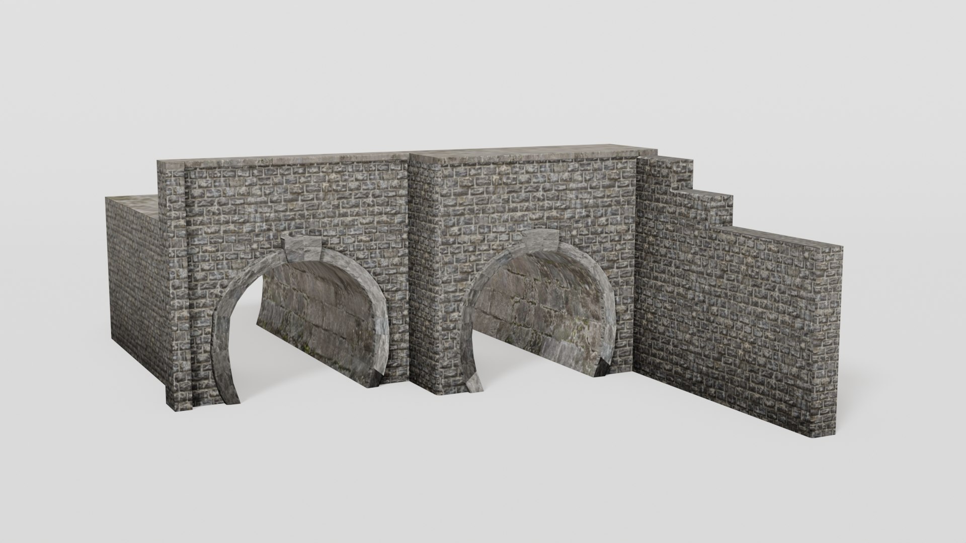 3D Double Railway Tunnel Model - TurboSquid 2105490