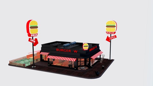 Fast Food Restaurant 3D Models for Download | TurboSquid
