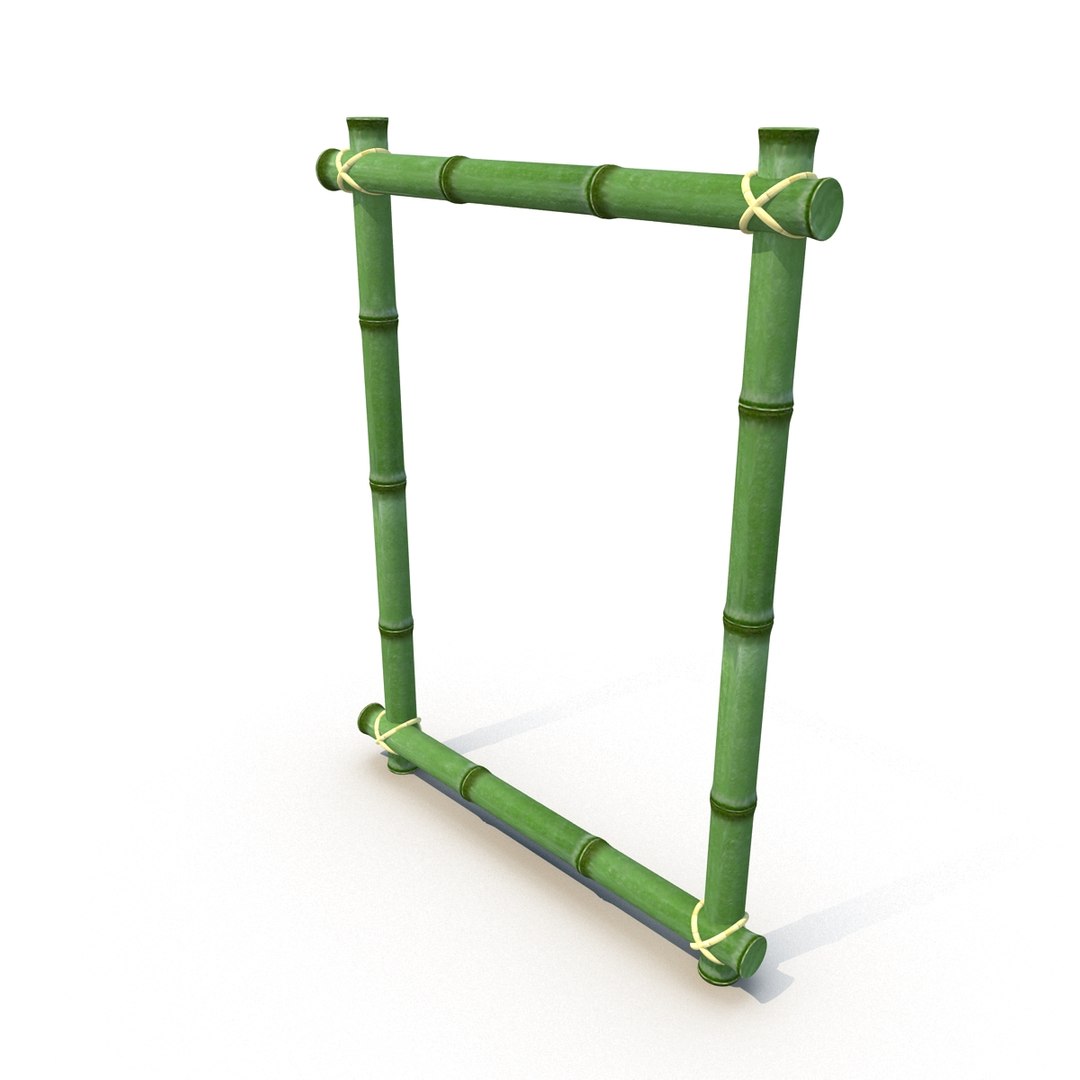 3d model bamboo frame