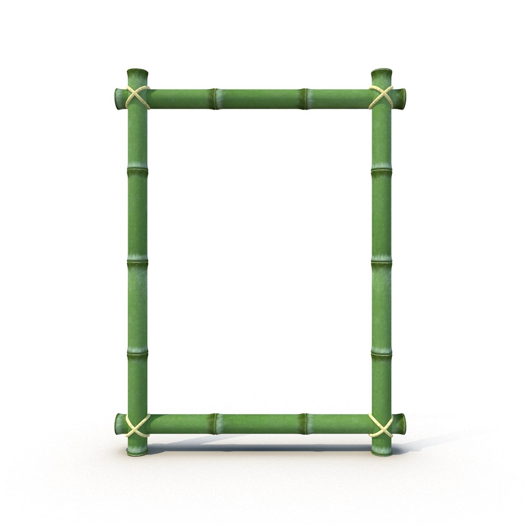 3d model bamboo frame