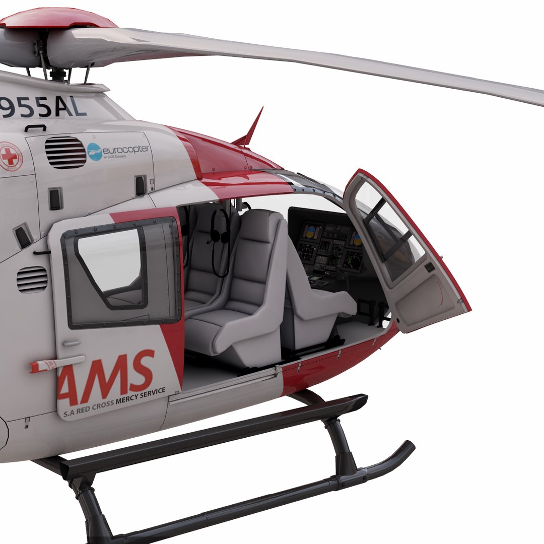 eurocopter ec 135 medical 3d model