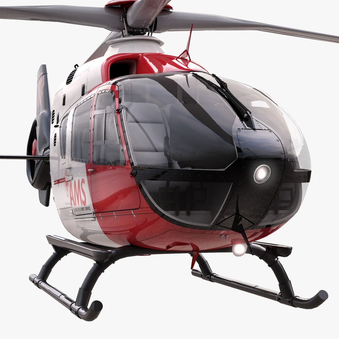 eurocopter ec 135 medical 3d model