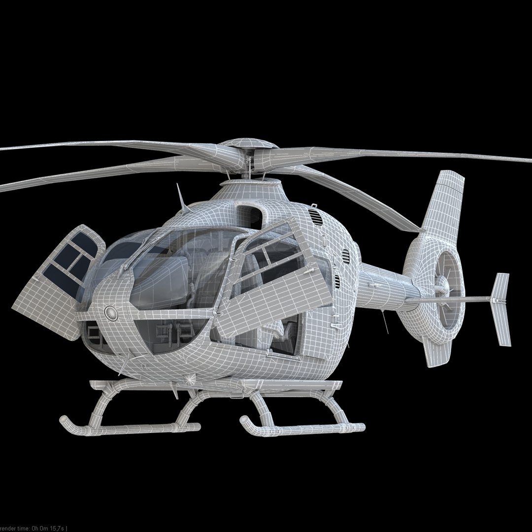 eurocopter ec 135 medical 3d model