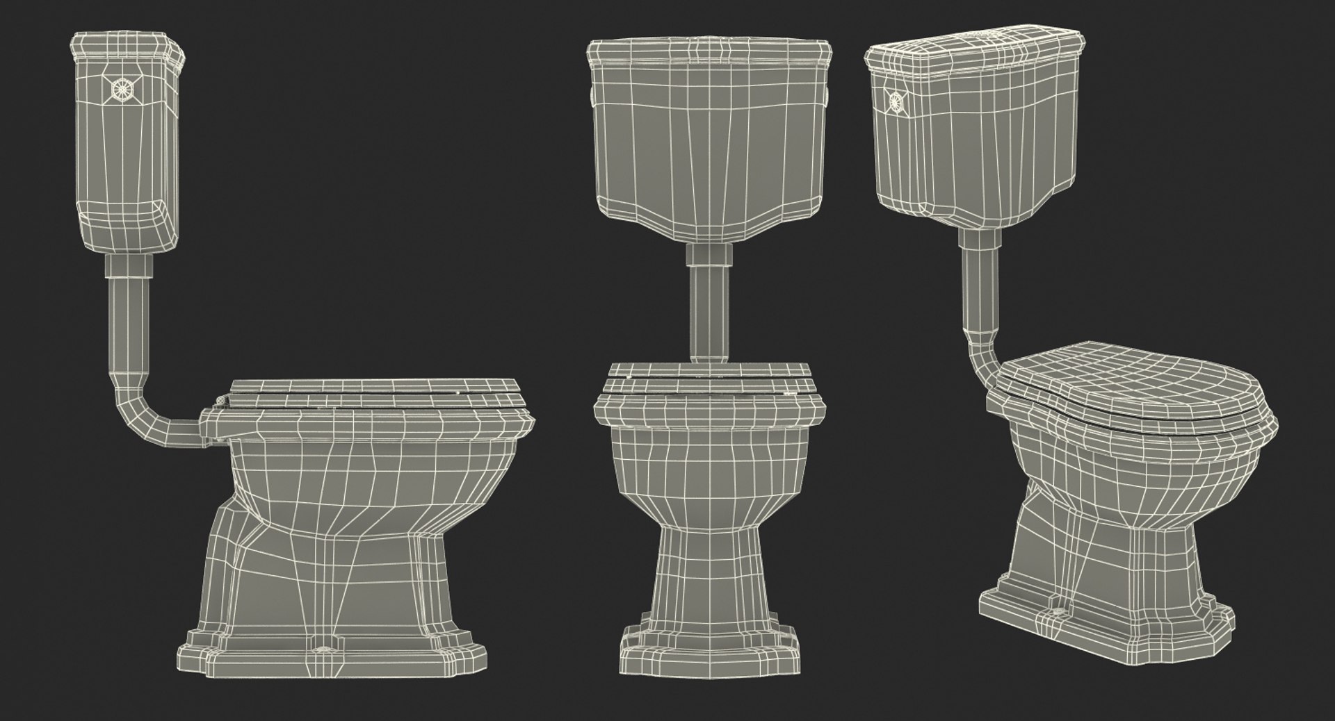 3D bathroom toilets model - TurboSquid 1301372