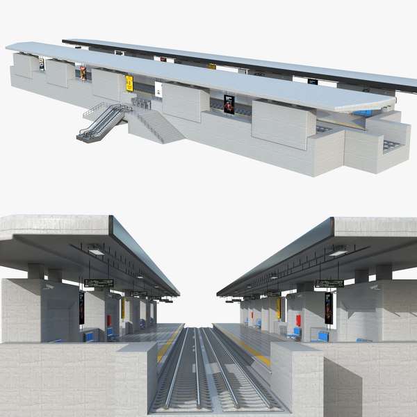 Railway Station 3D Models for Download | TurboSquid