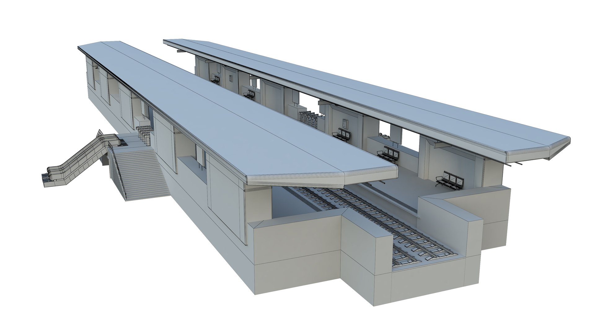 Train Station 2 3D Model - TurboSquid 2233906