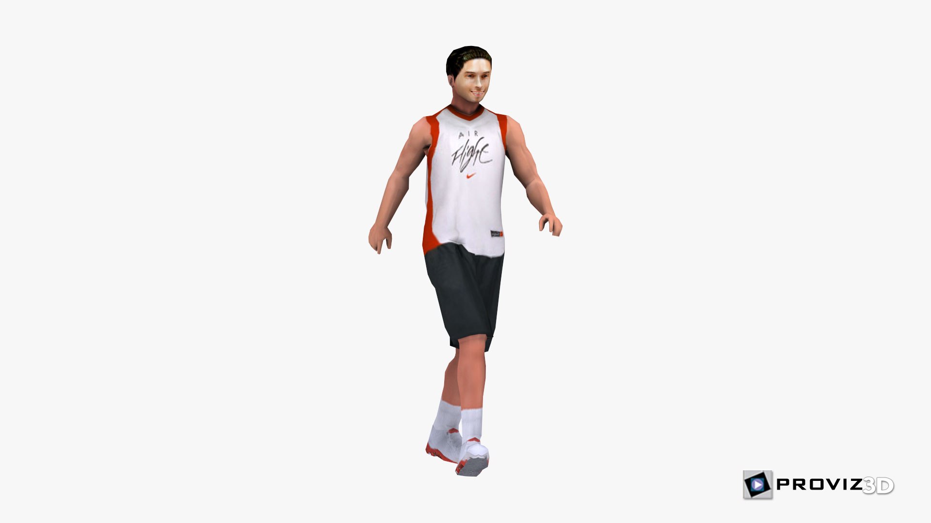 Walking Sports People 3d Model