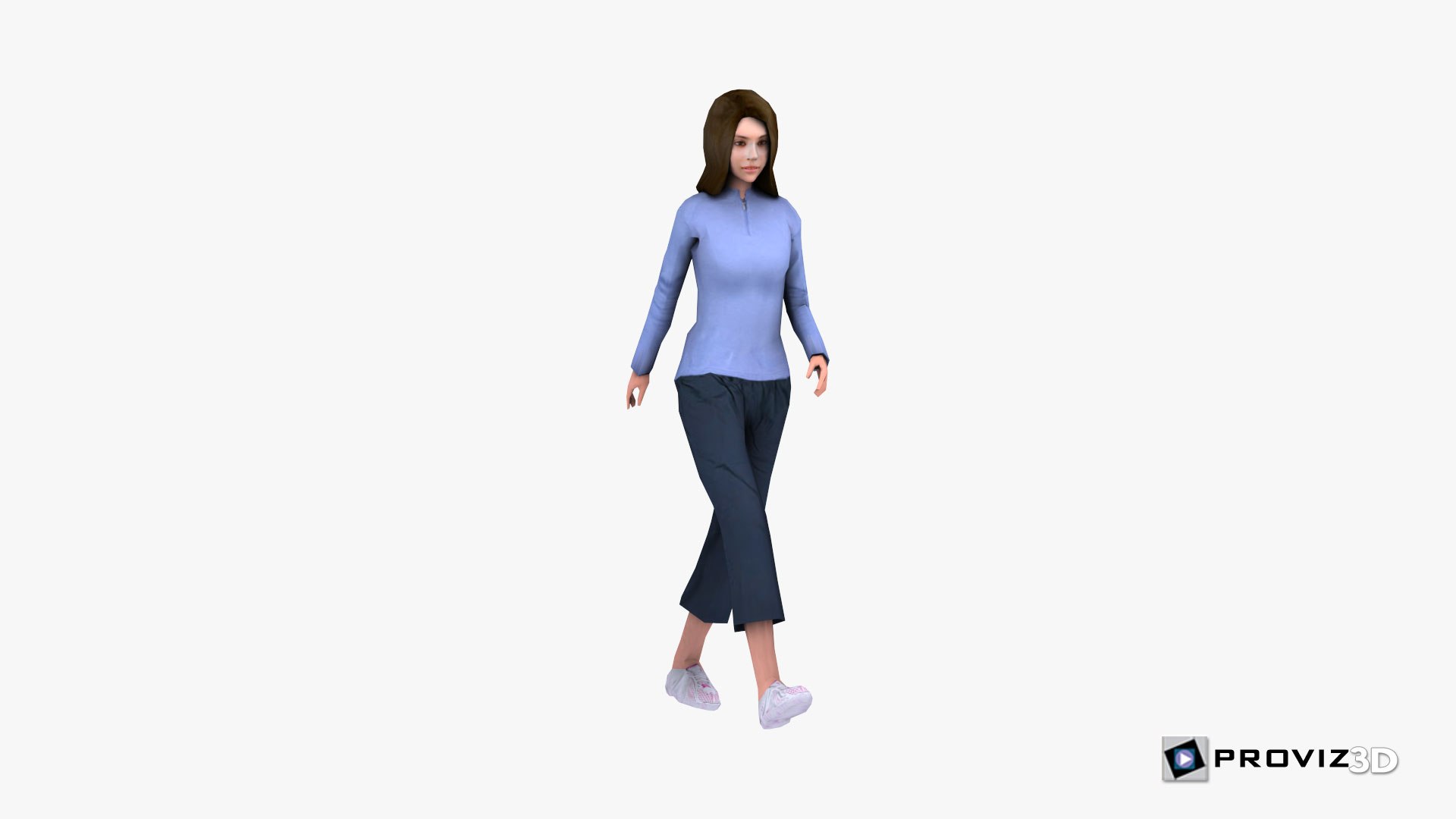 Walking Sports People 3d Model