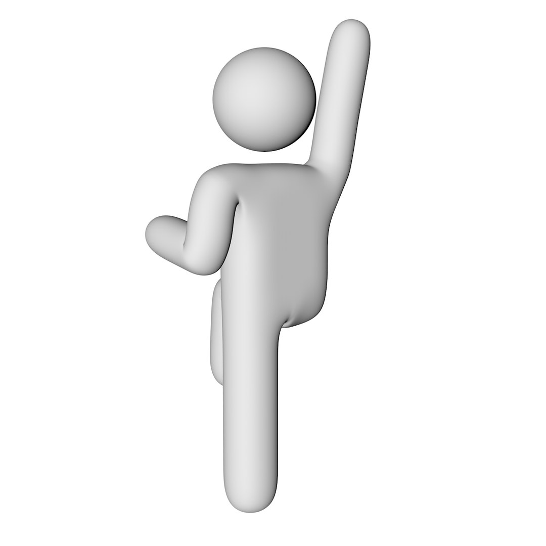 Simple Stick Figure Model - TurboSquid 1192113