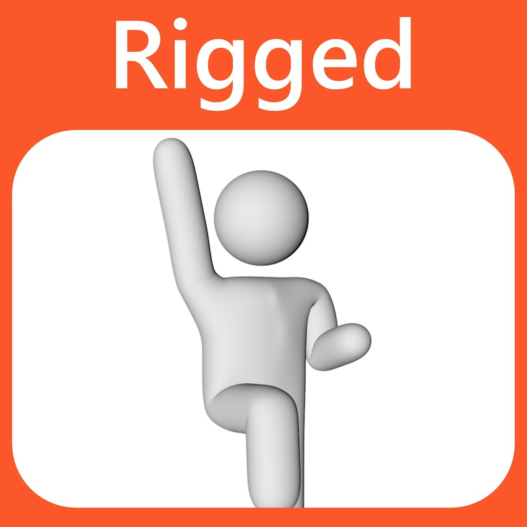 Simple Stick Figure Model - TurboSquid 1192113