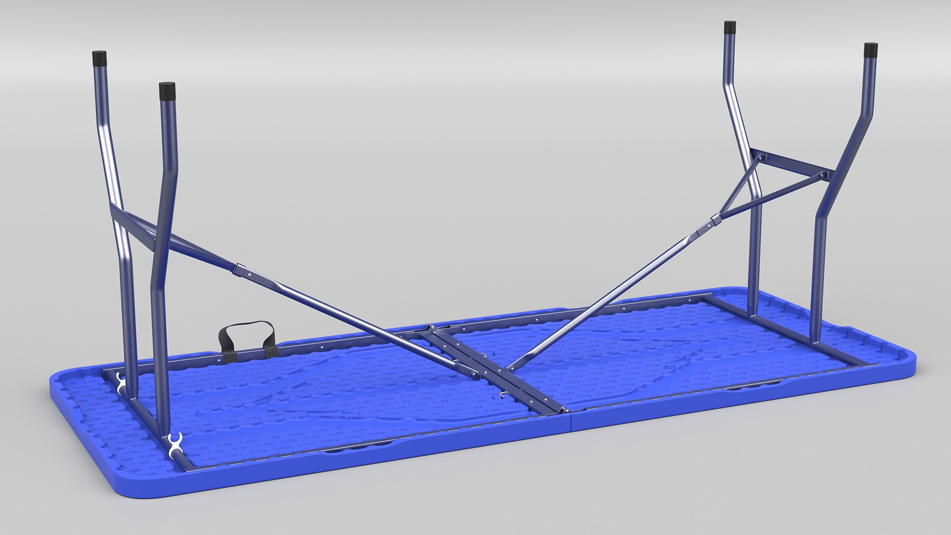 Blue Adjustable Folding Table 3D model - TurboSquid 2104643