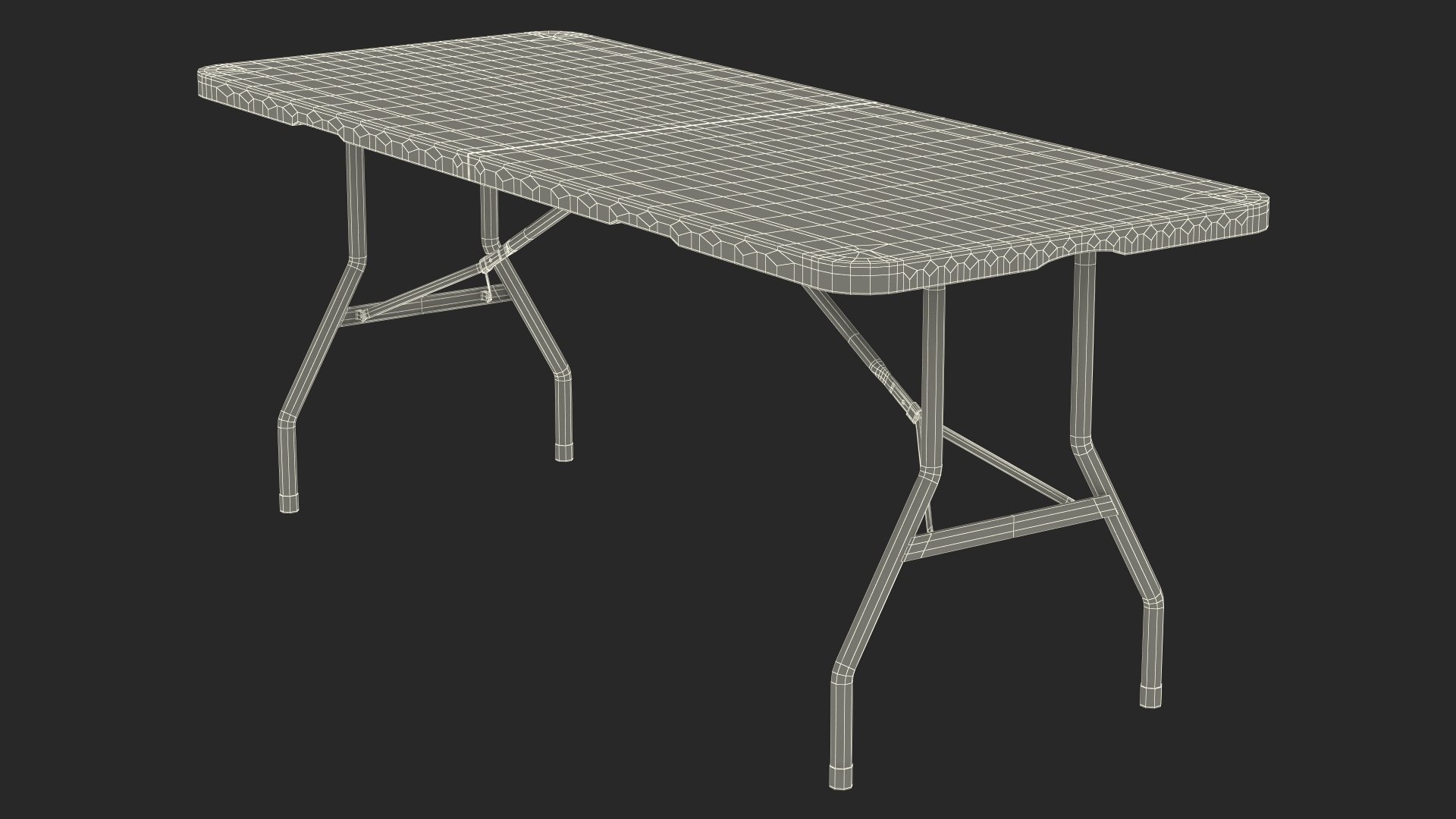 Blue Adjustable Folding Table 3D model - TurboSquid 2104643