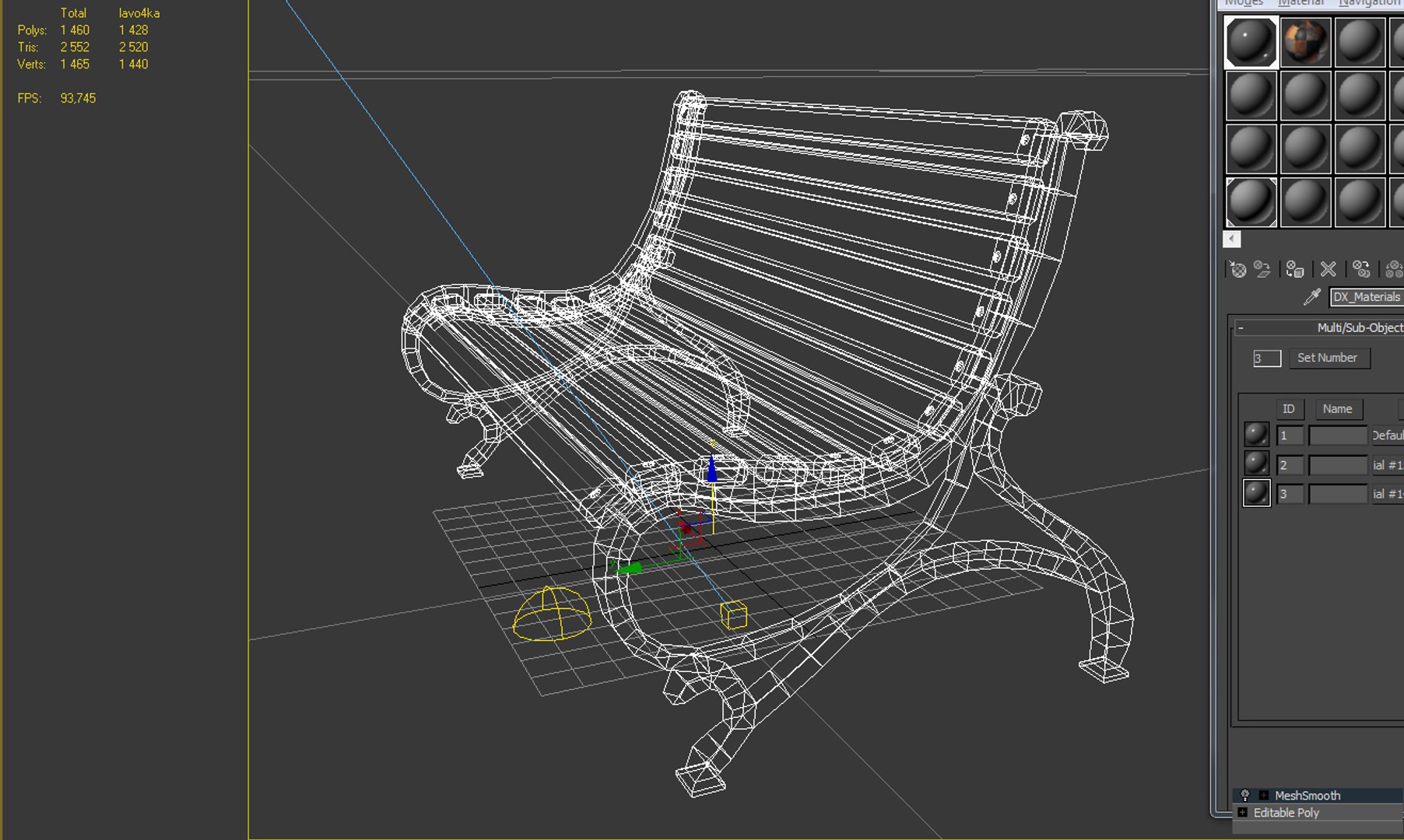 Bench 3D model - TurboSquid 714978