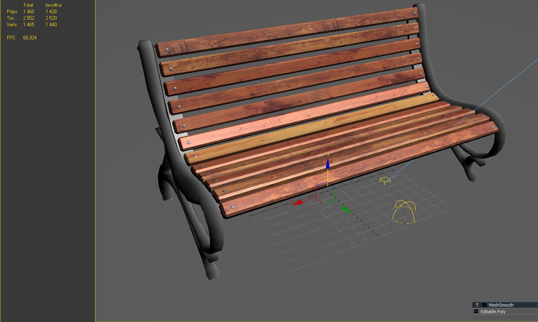 Bench 3D model - TurboSquid 714978