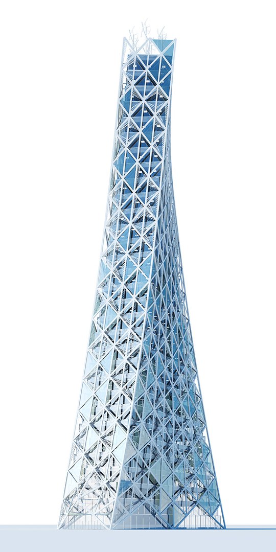 3d contemporary skyscraper model
