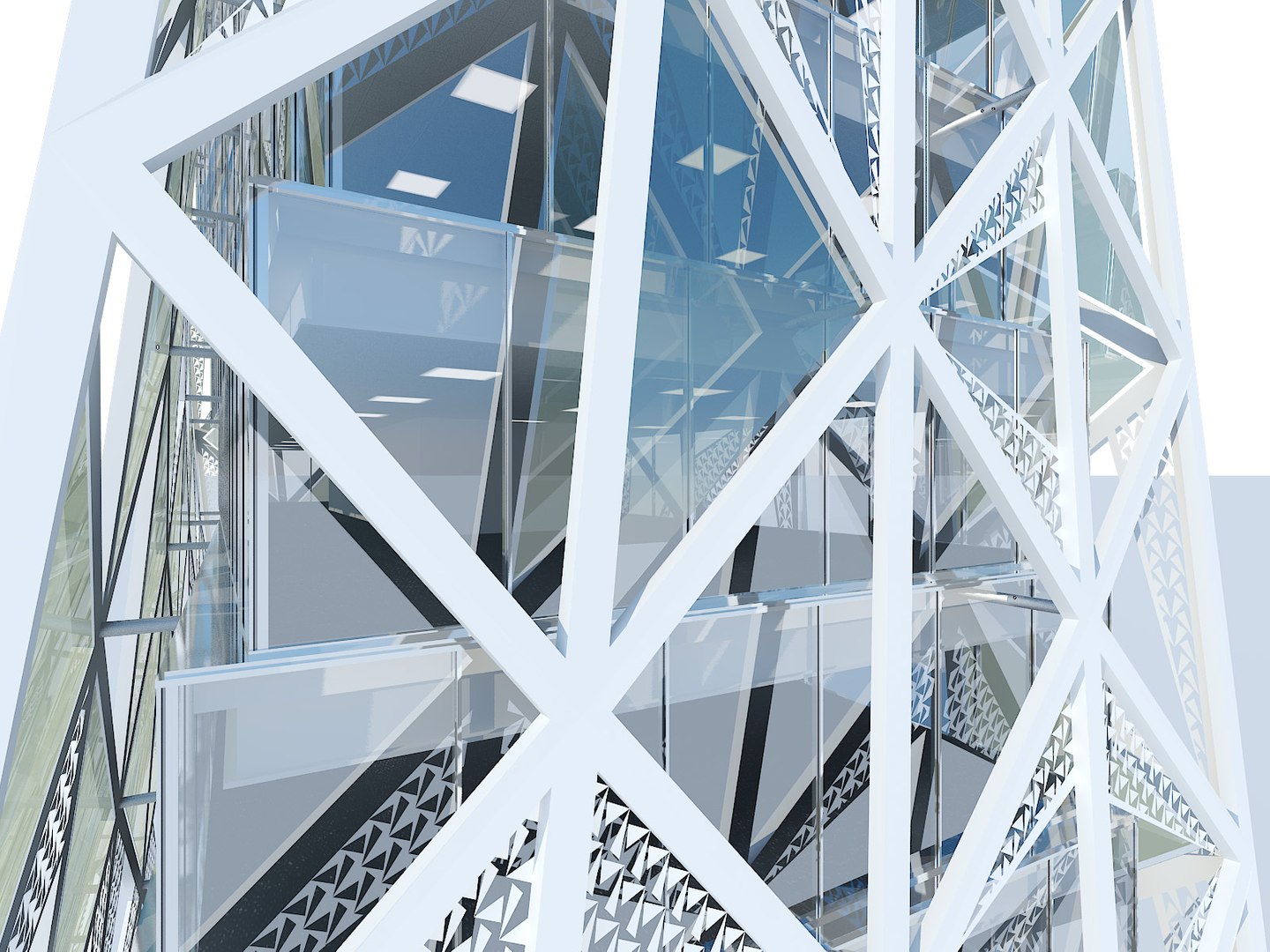 3d Contemporary Skyscraper Model