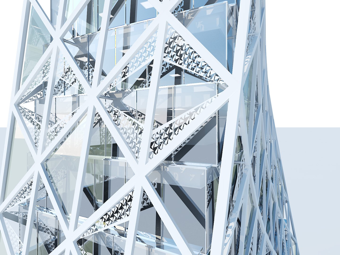 3d Contemporary Skyscraper Model