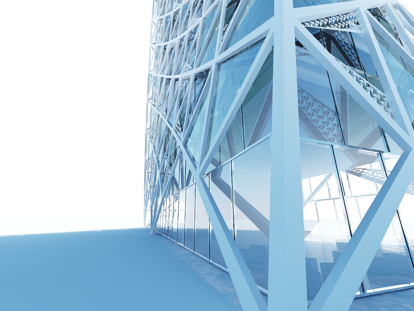 3d Contemporary Skyscraper Model