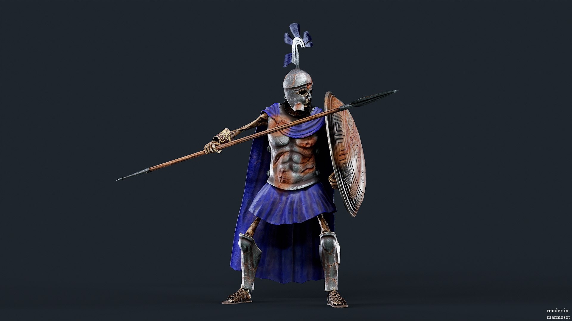 SKELETON SPARTAN ROYAL 3D Model - TurboSquid 2404605