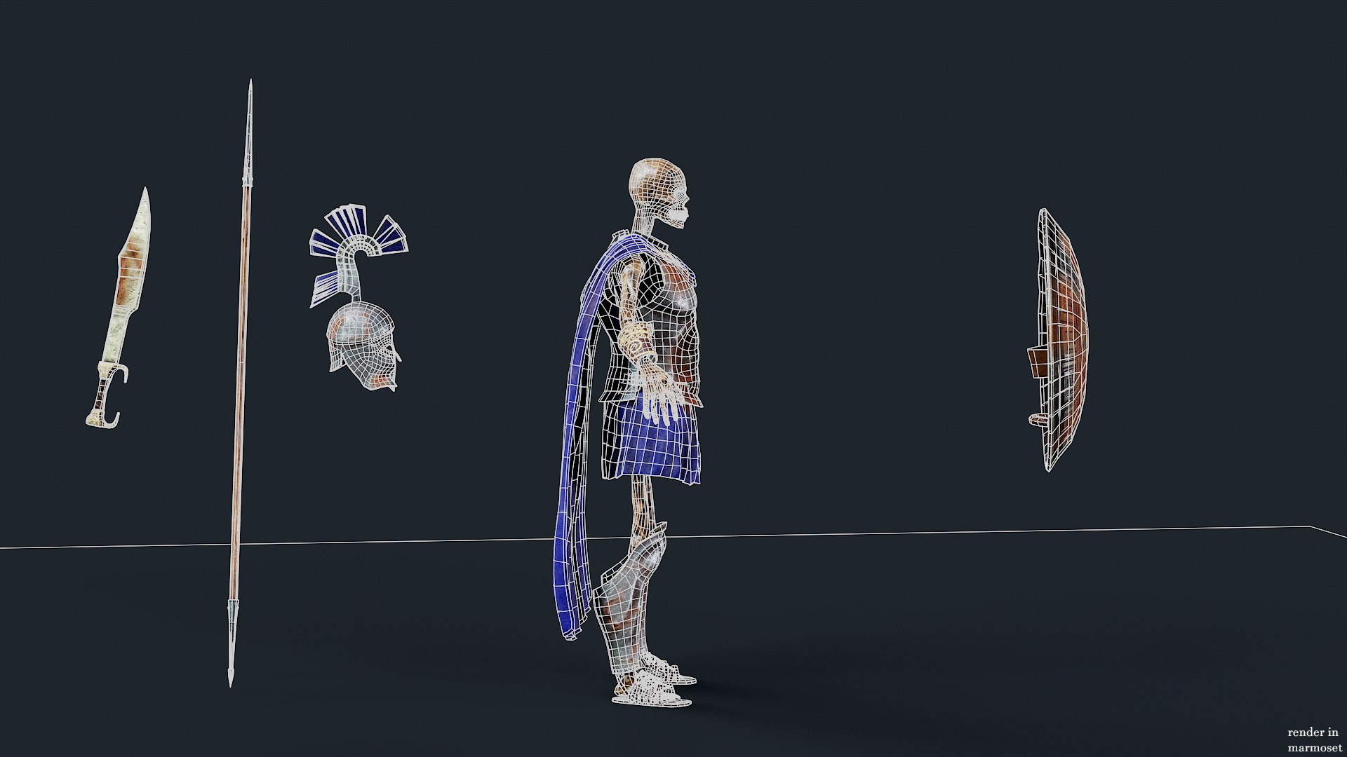 SKELETON SPARTAN ROYAL 3D Model - TurboSquid 2404605