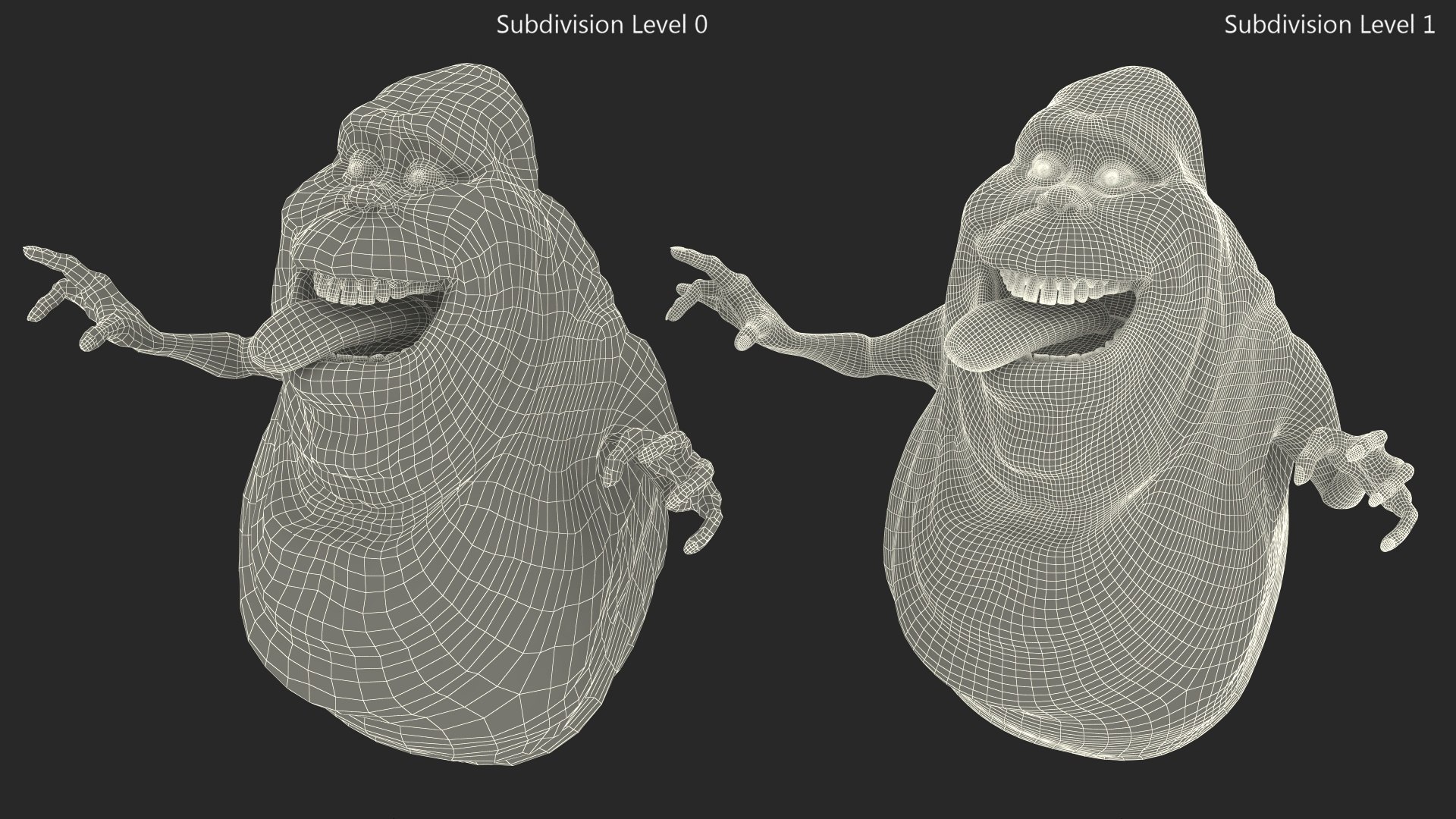 3D Green Ghost Slimer Flying Pose Model - TurboSquid 2049493