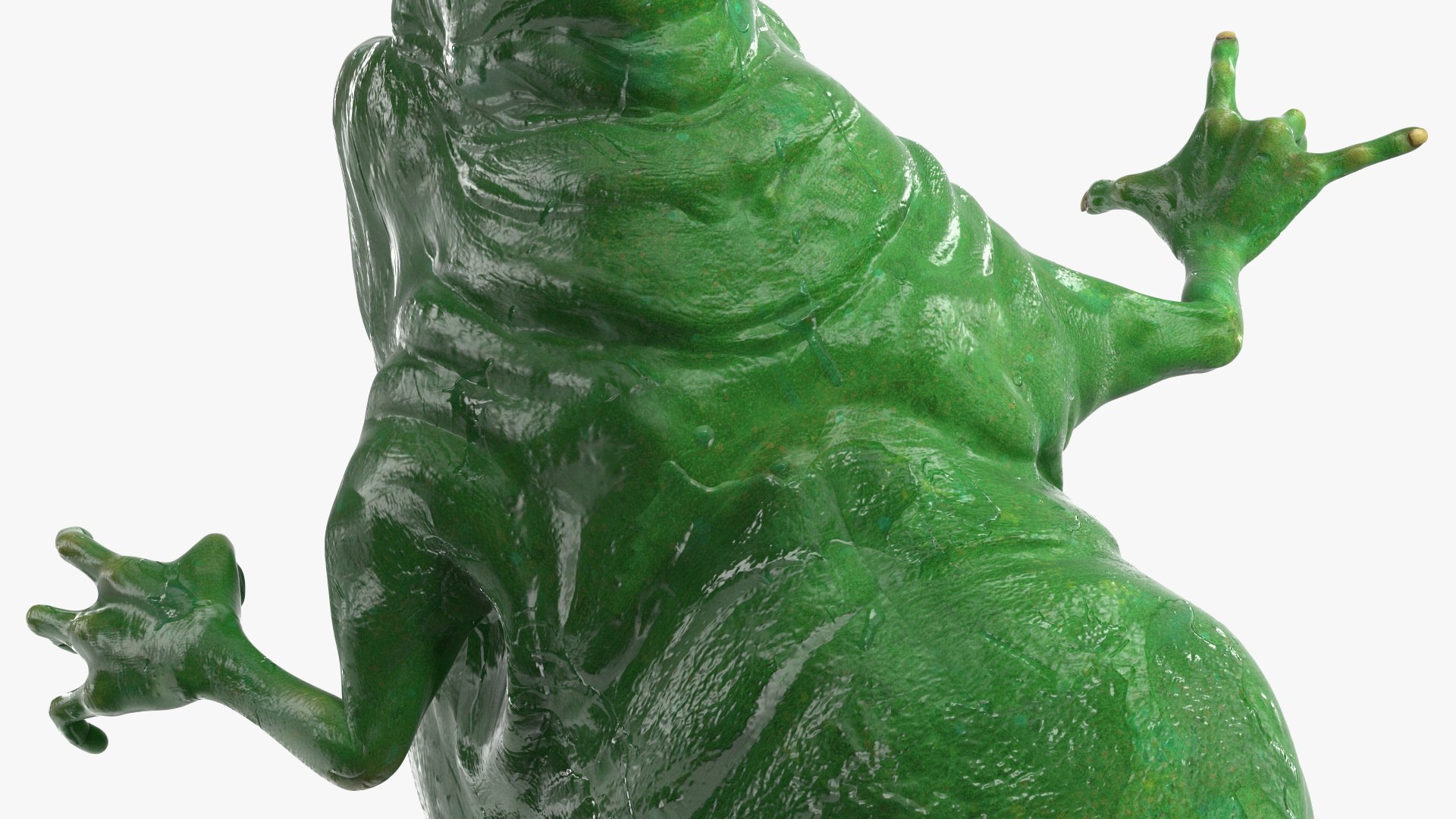 3D Green Ghost Slimer Flying Pose Model - TurboSquid 2049493