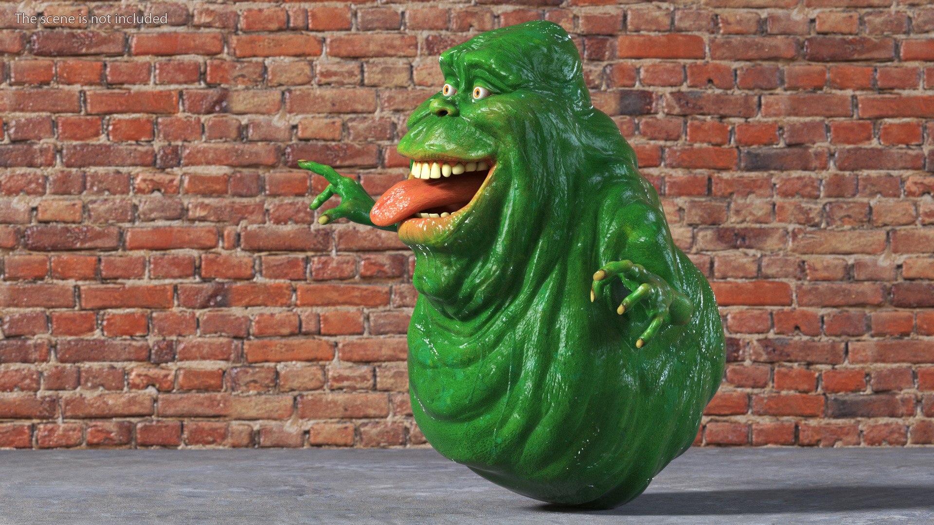 3D Green Ghost Slimer Flying Pose Model - TurboSquid 2049493