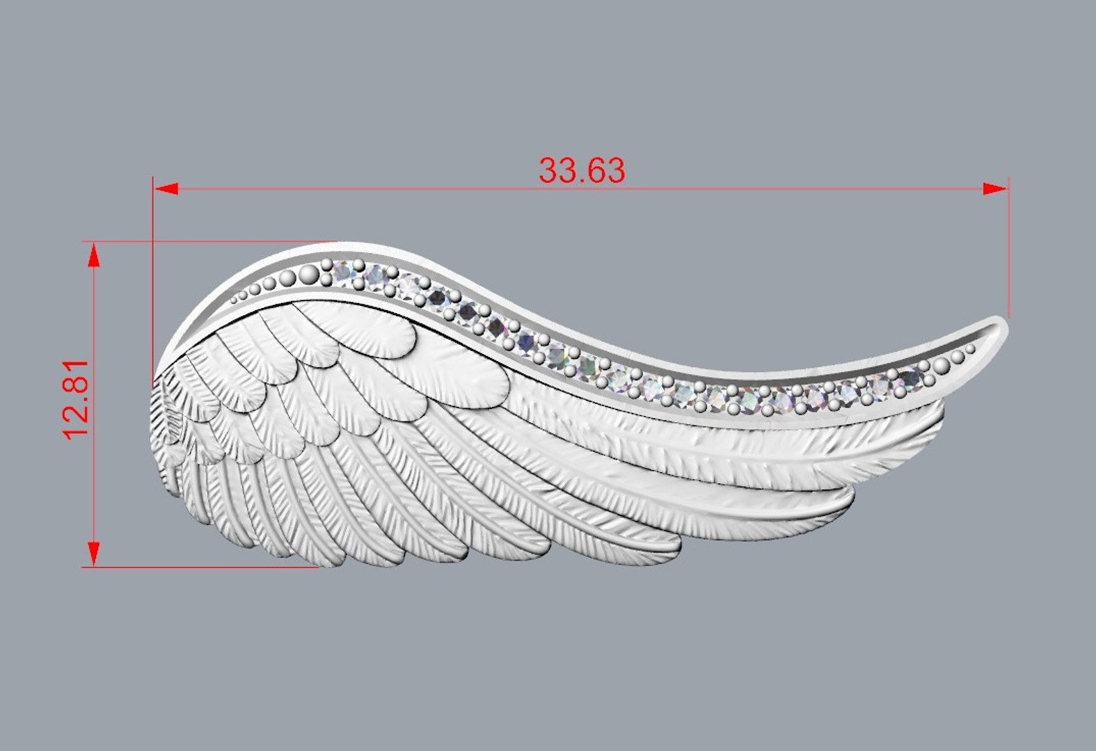 Wing Diamond 3D - TurboSquid 1456321