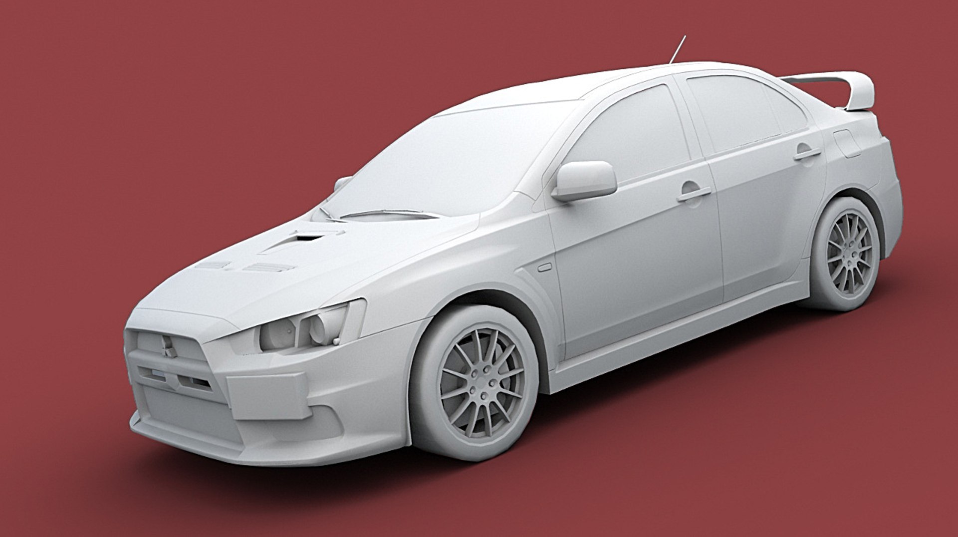3d Mitsubishi Lancer Evolution