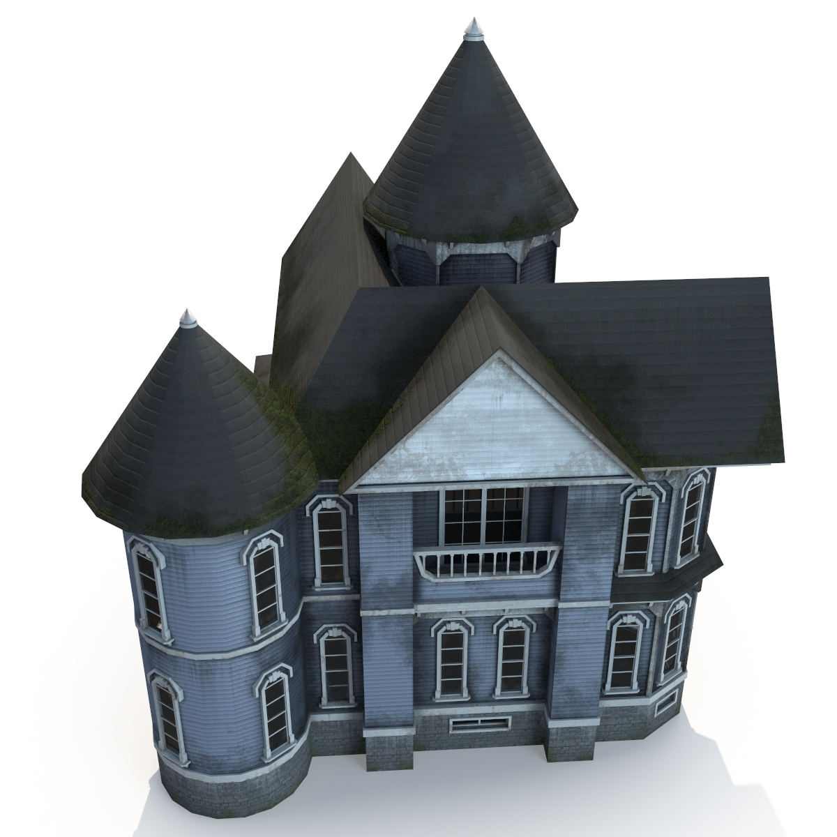 old abandoned house 3d model