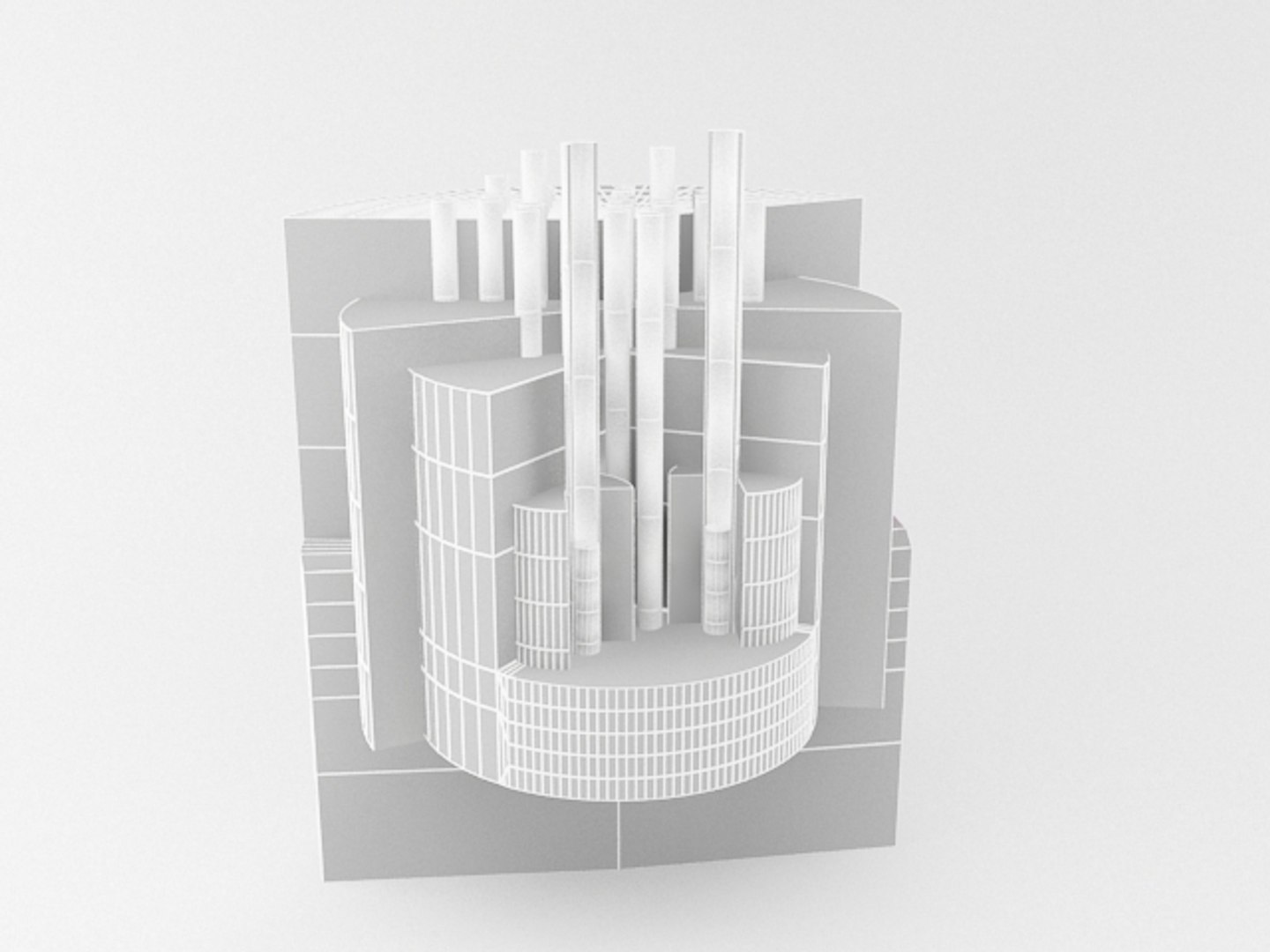 Nuclear Reactor 3d Model