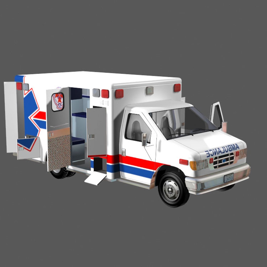 Ambulance Emergency Van 3d Model
