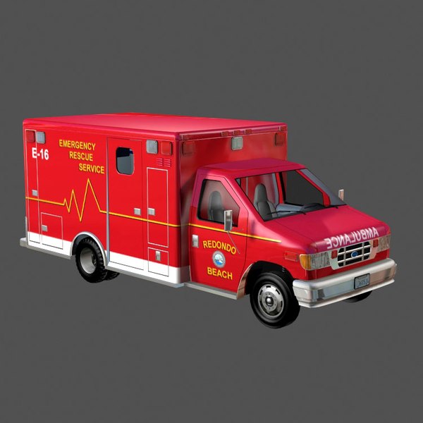 ambulance emergency van 3d model