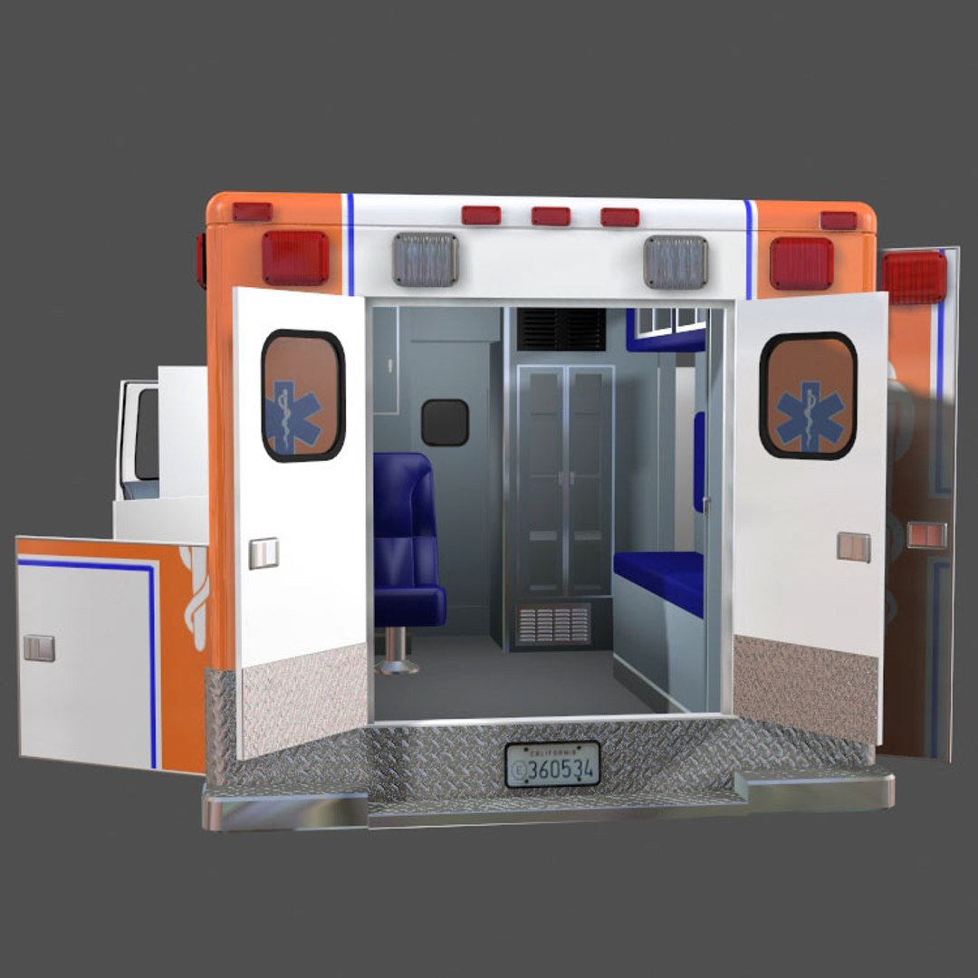 Ambulance Emergency Van 3d Model