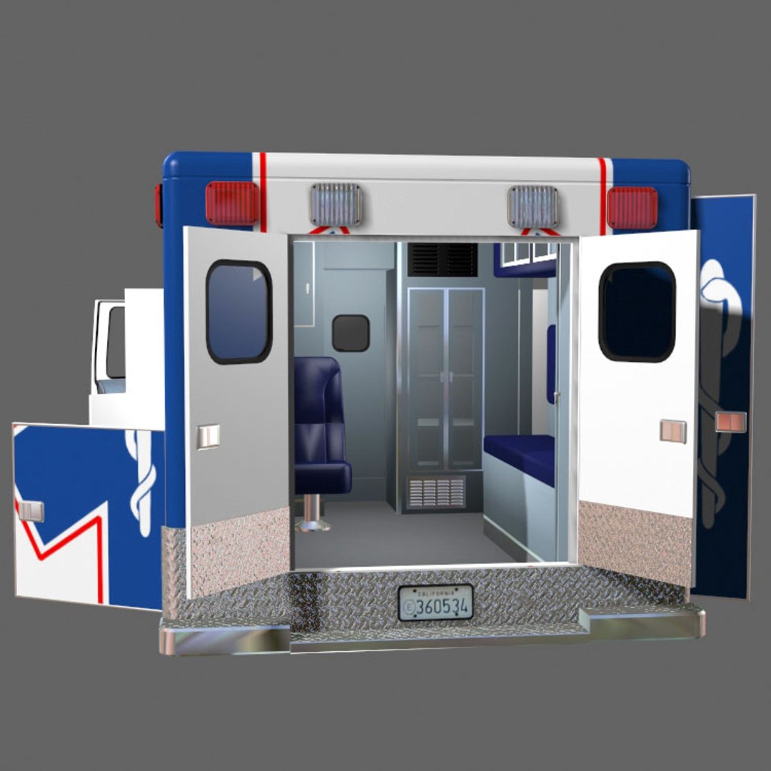 Ambulance Emergency Van 3d Model