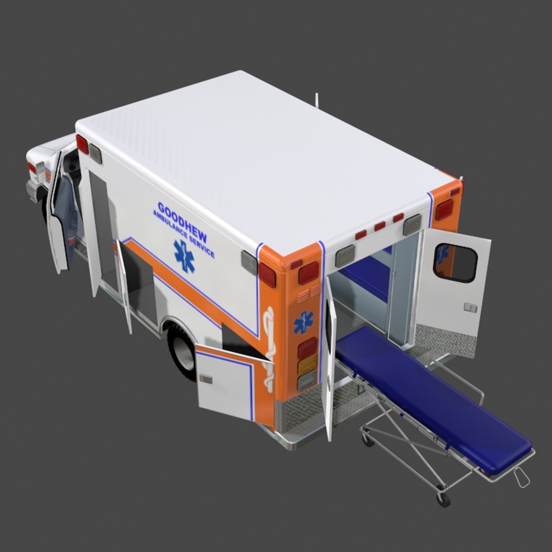 Ambulance Emergency Van 3d Model